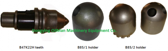 BETEK B47K22H Replacement Auger Teeth , Rotary Drilling Rock Bullet Teeth