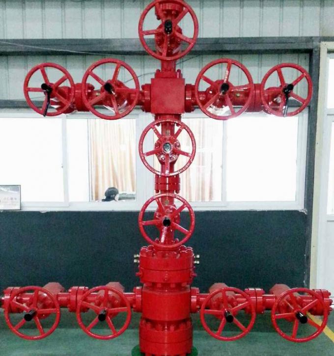 Oil Production Wellhead Christmas Tree X-Mass Tree With Tubing Head And ...