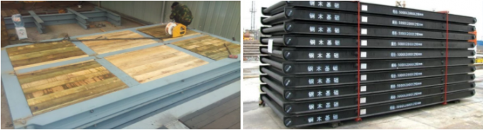 Oilfield Rubber Rig Mats wood composite foundation 3000 - 12000mm Length