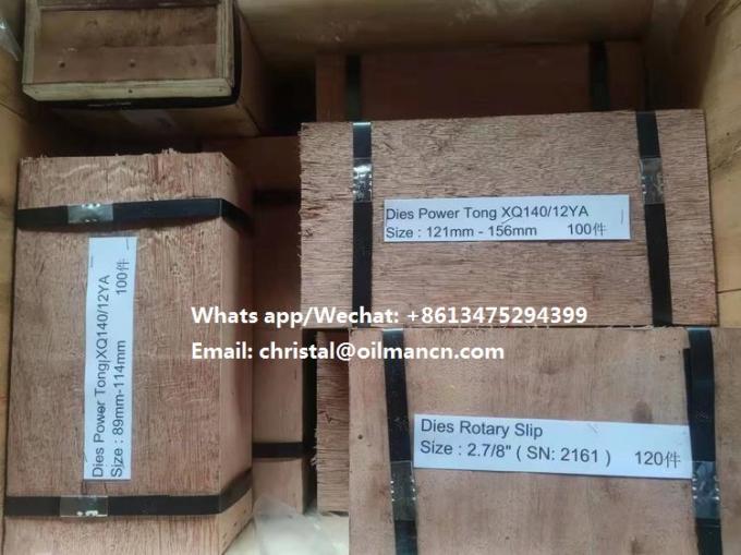API Hydraulic Power Tong Dies Slip Inserts And Jaws Used For Oilfield