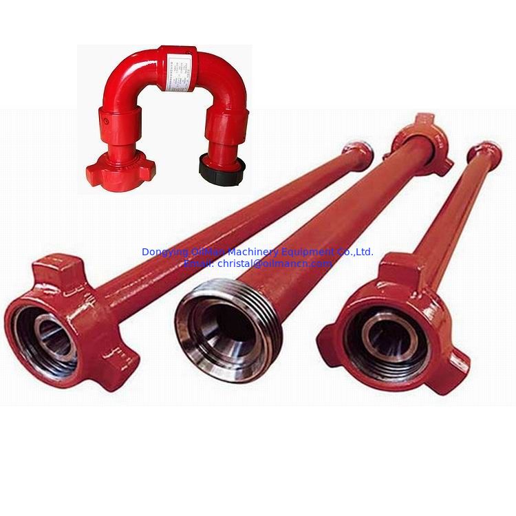 API 16C High Pressure Weco 1502 Integral Pup Joint /Long Radius Annular ...