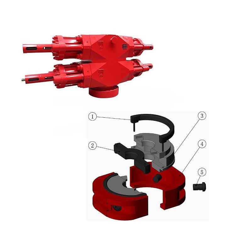 API 16A Rubber Ram Bop Parts 105 Mpa Pressure For Oil Gas Drilling